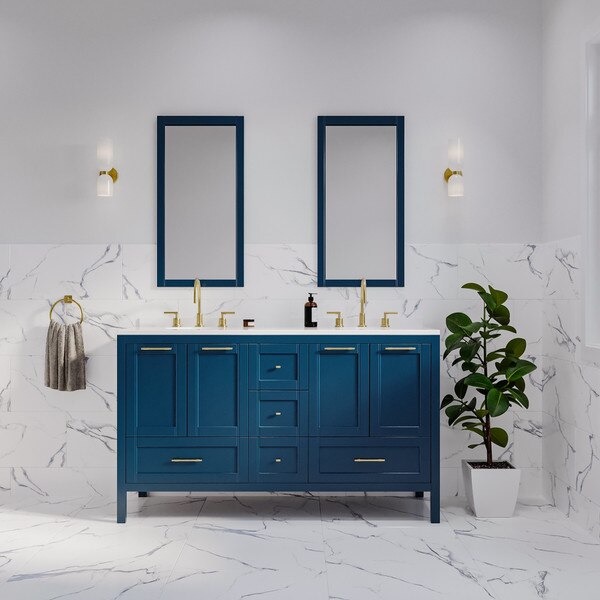 Lana Bathroom Vanity Navy Blue 60"
